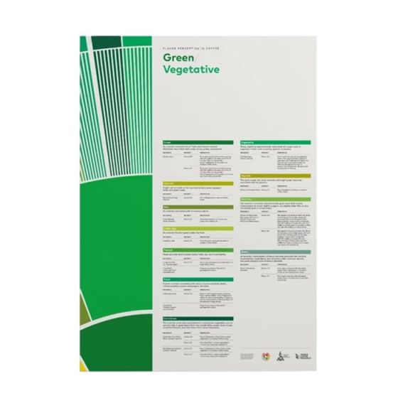 Perception Green Vegetative Poster - SCA - Tea Coffee Suplies